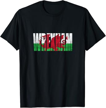 Amazon.com: Wrexham Wales Flag Welsh Dragon Gifts Apparel Merch Souvenir T-Shirt : Clothing ...